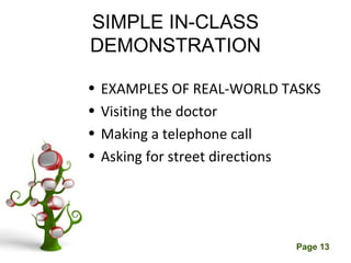 Task based language teaching | PPT