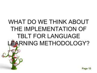 Task based language teaching | PPT