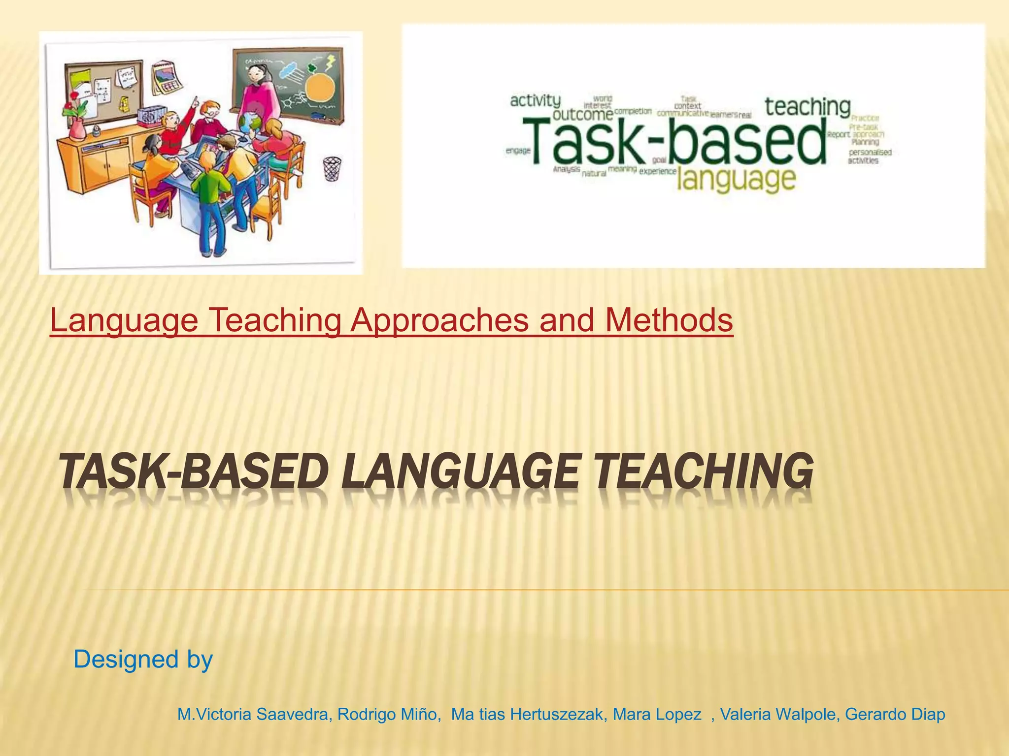 Task based language teaching | PPT