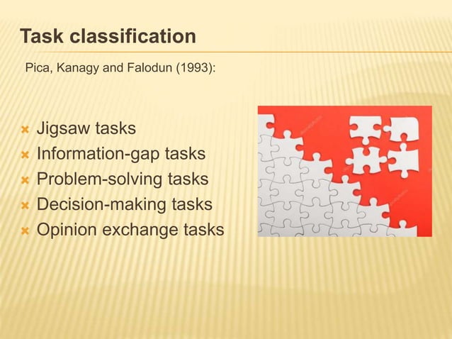 Task based language teaching | PPT