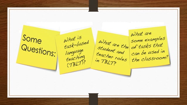 Task based language teaching | PPS | Homework and Study | Education