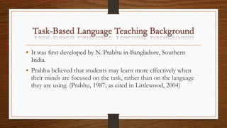 Task based language teaching | PPS