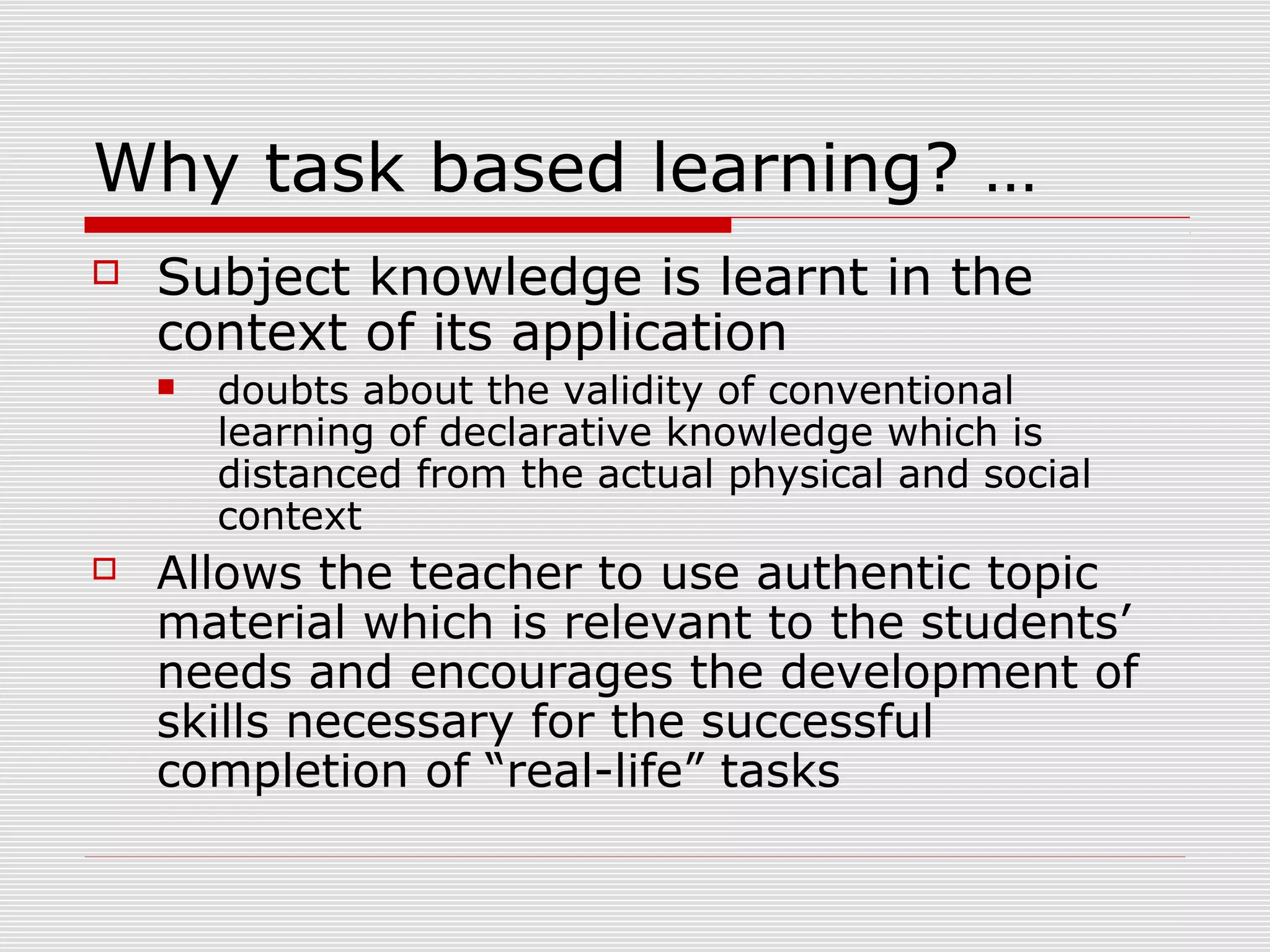 Task based learning | PPT