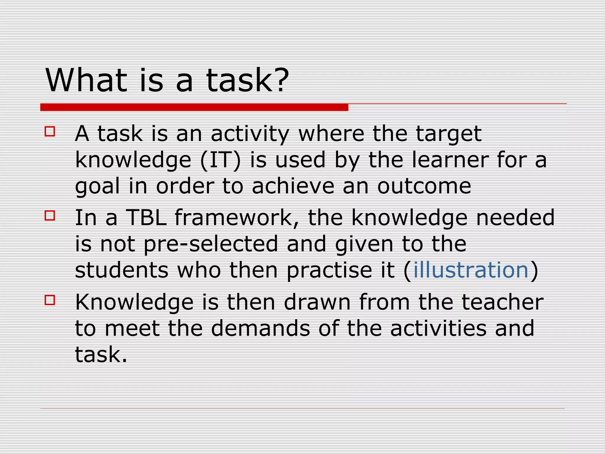 Task based learning | PPT