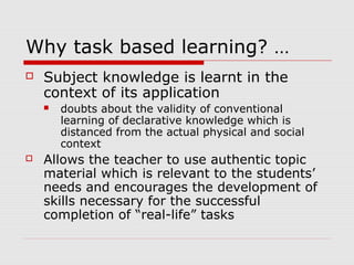 Task based learning | PPT