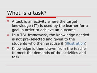 Task based learning | PPT