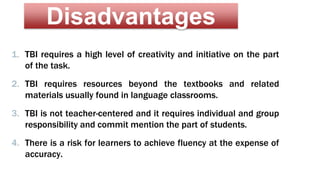 Task-Based Learning Strategies for ESL(s) | PPT