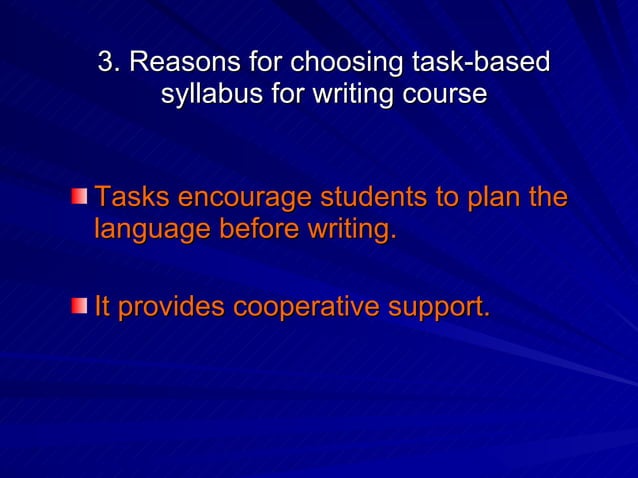Task Based Syllabus | PPT