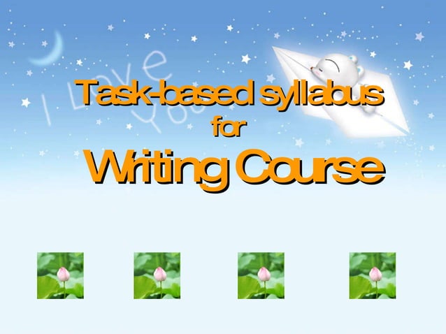 Task Based Syllabus | PPT