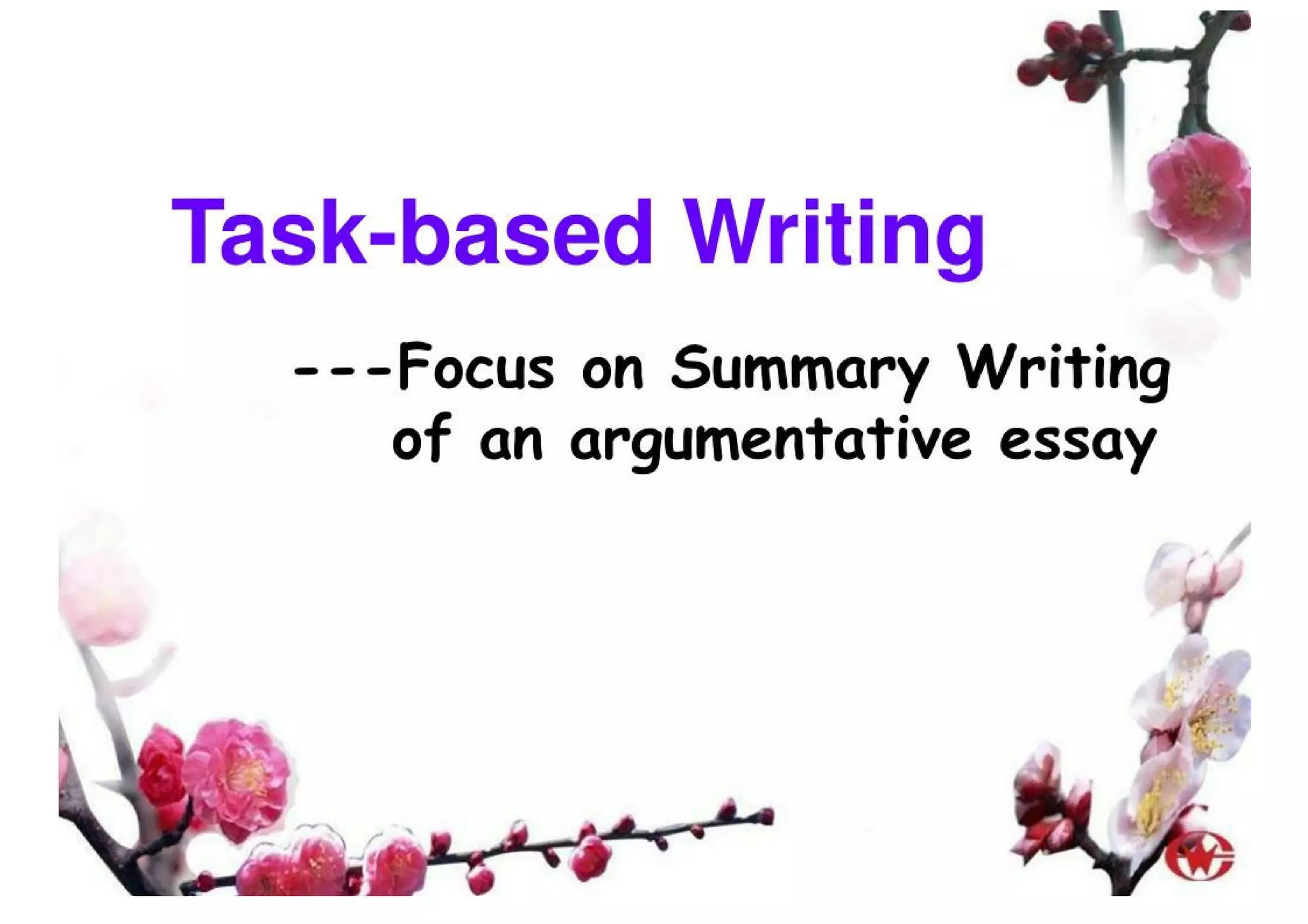 Task-Based Writing | PDF