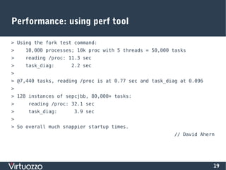 Speeding up ps and top | ODP