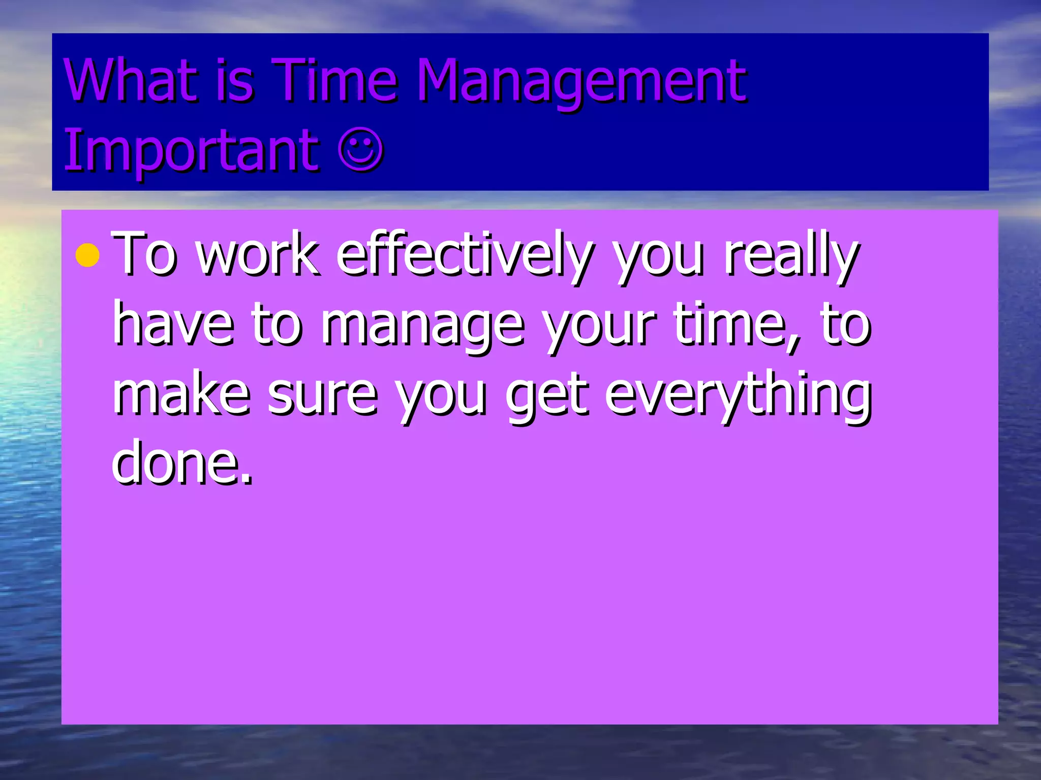 time Management | PPT