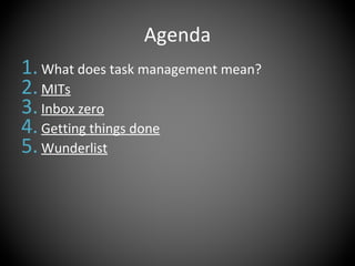 Task management workflow and tool | PPT