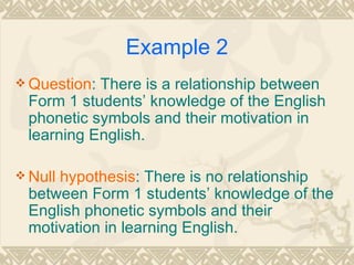 Task of Correlation Research Questions | PPT