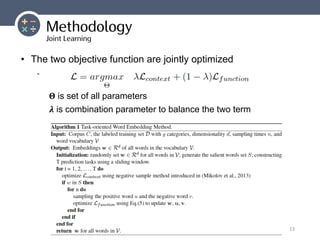 Task oriented word embedding for text classification | PDF