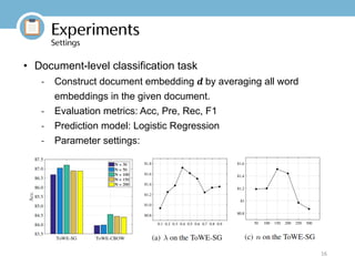 Task oriented word embedding for text classification | PDF