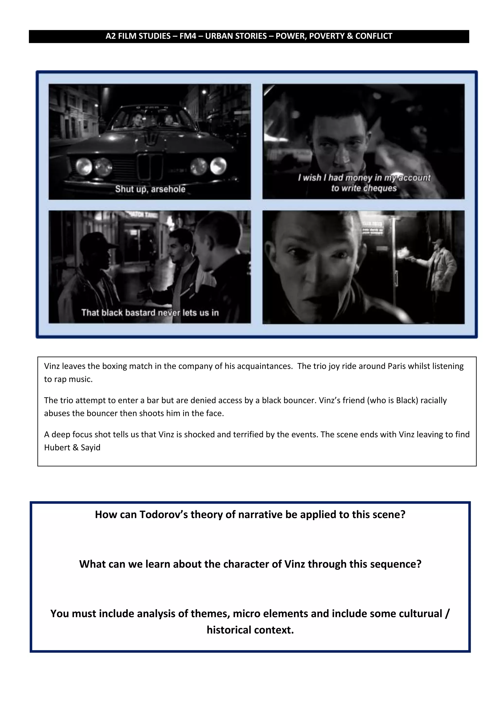 Narrative - Scene 1 - vinz driving around paris | DOCX