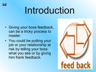 Sharing e Giving Your Boss Feedback | PPT