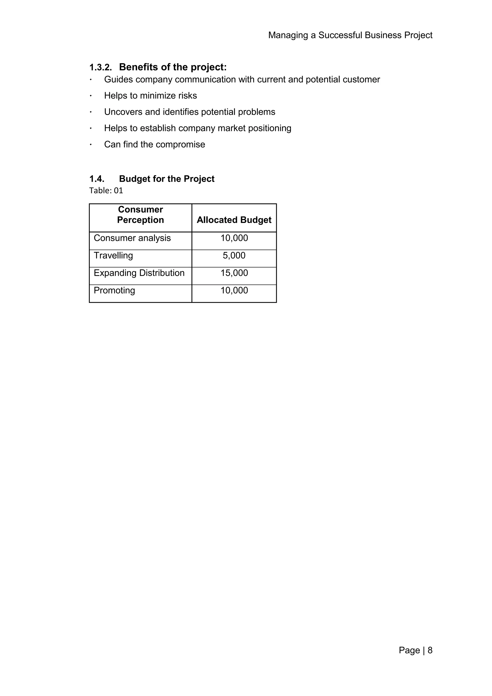 Managing a Successful Business Project | PDF
