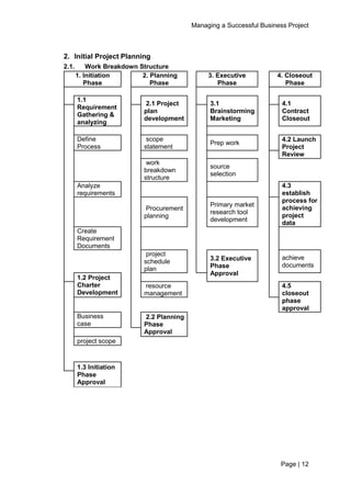 Managing a Successful Business Project | PDF