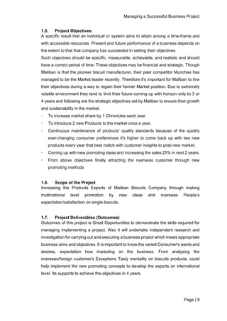 Managing a Successful Business Project | PDF