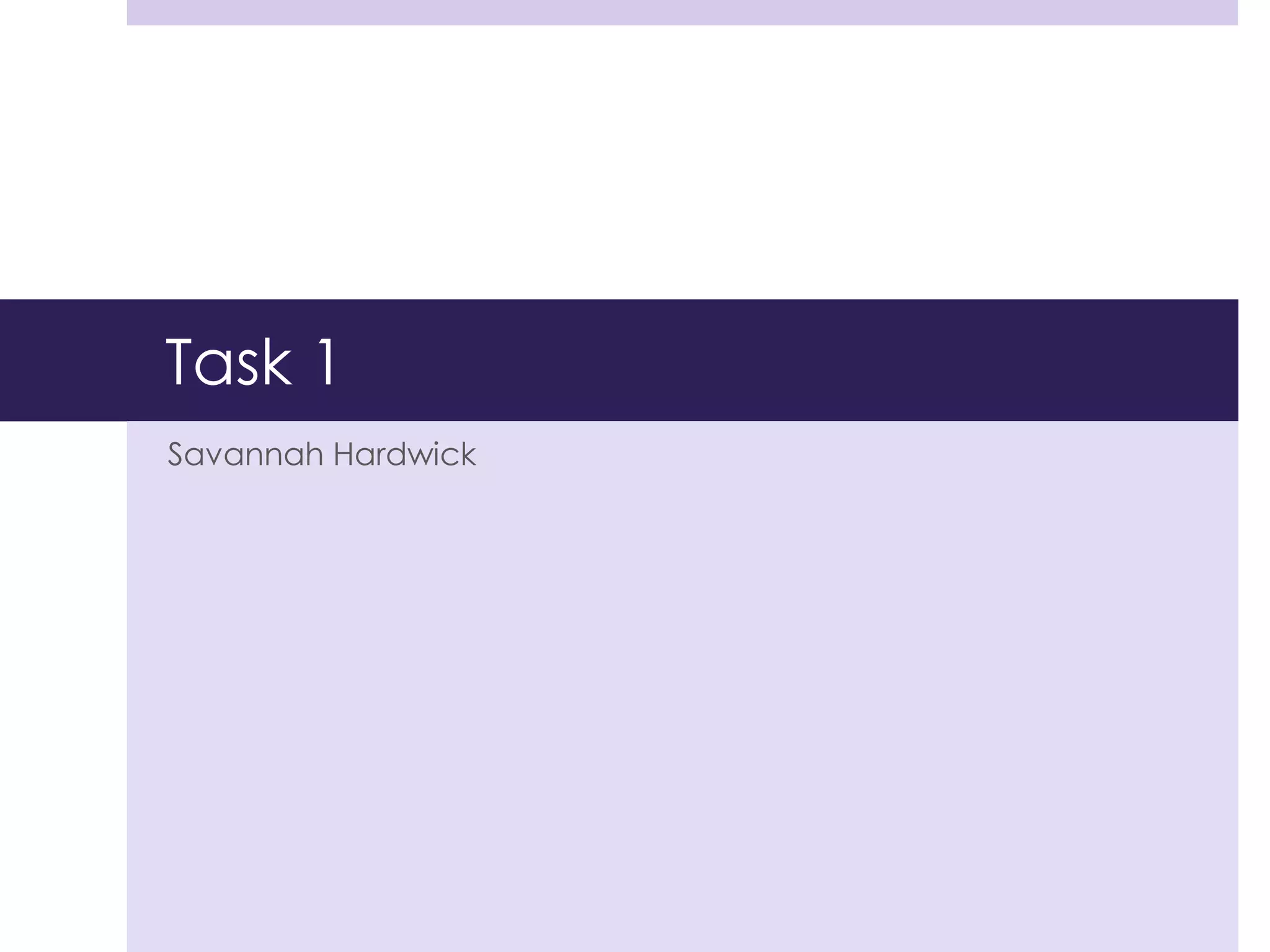 Task 1 | PPTX