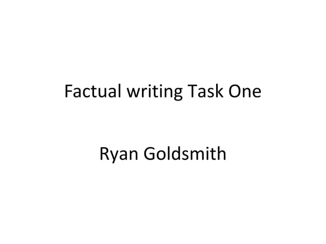 Task 1 factual writing | PPT