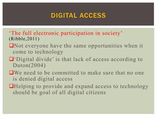 Core elements of Digital Citizenship | PPSX | Technology & Computing