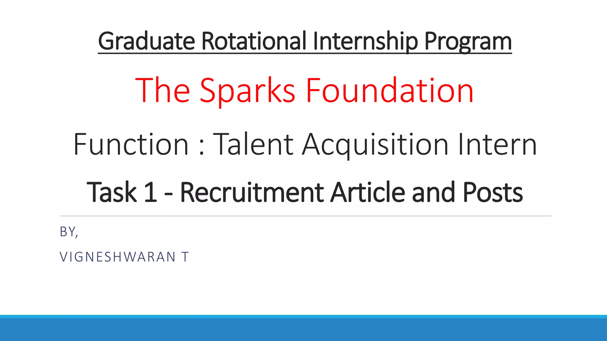 Graduate Intern Recruitment Strategies on Social Media | PPT