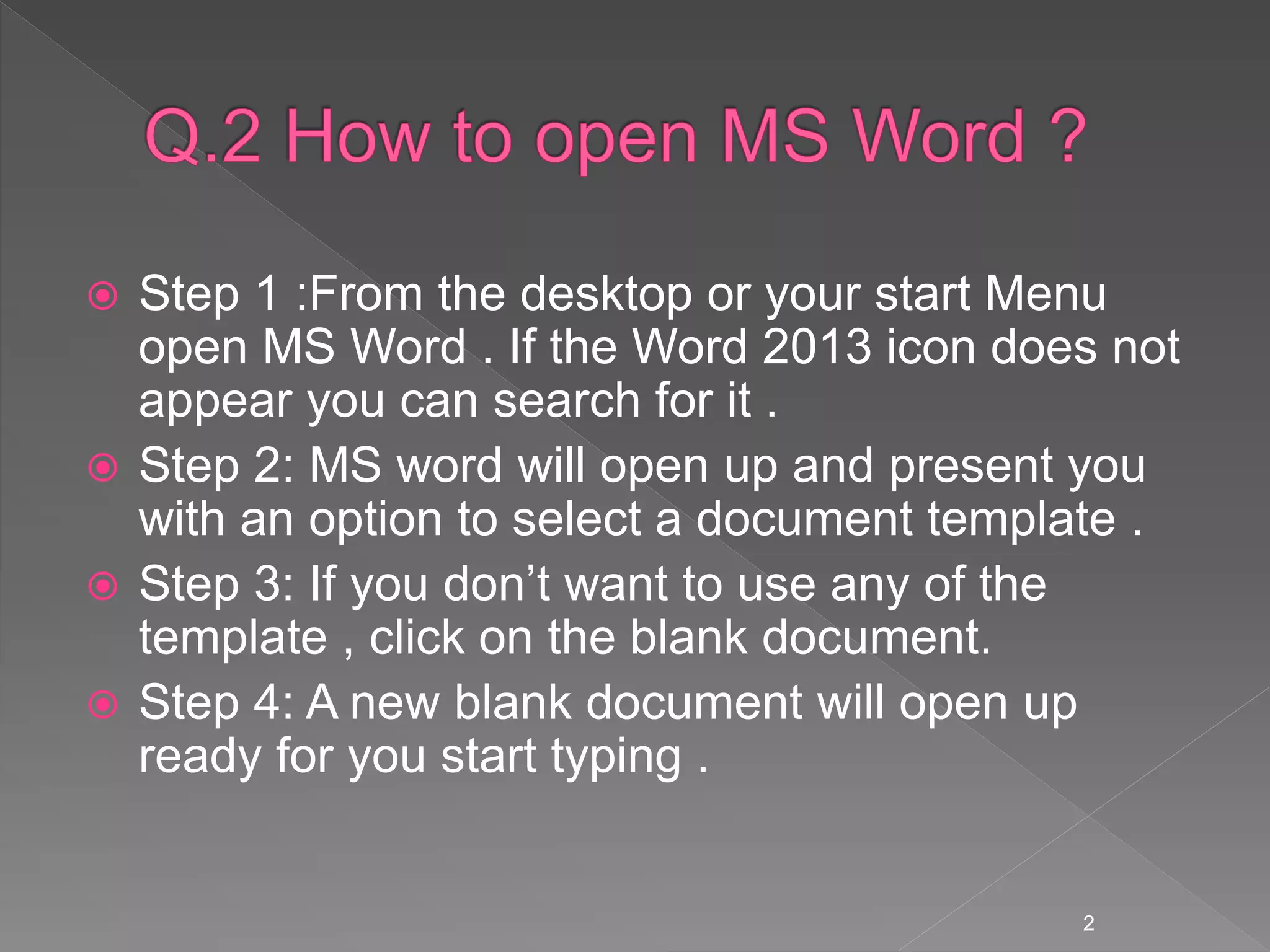 What is MS Word | PPT