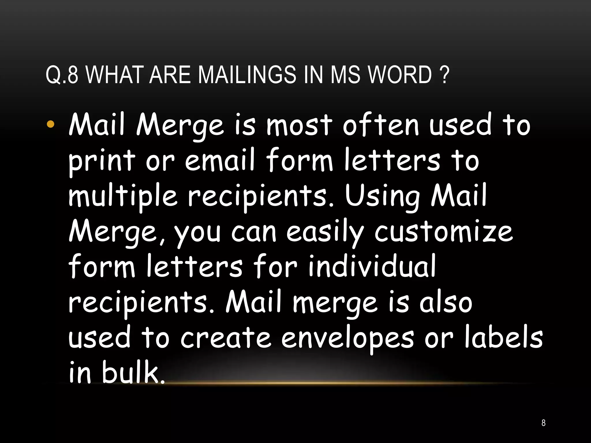 What is MS Word | PPTX