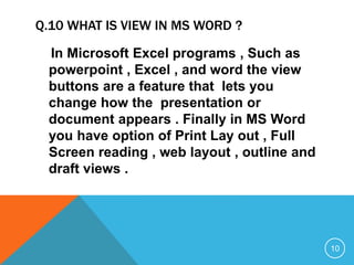 What is MS Word | PPT