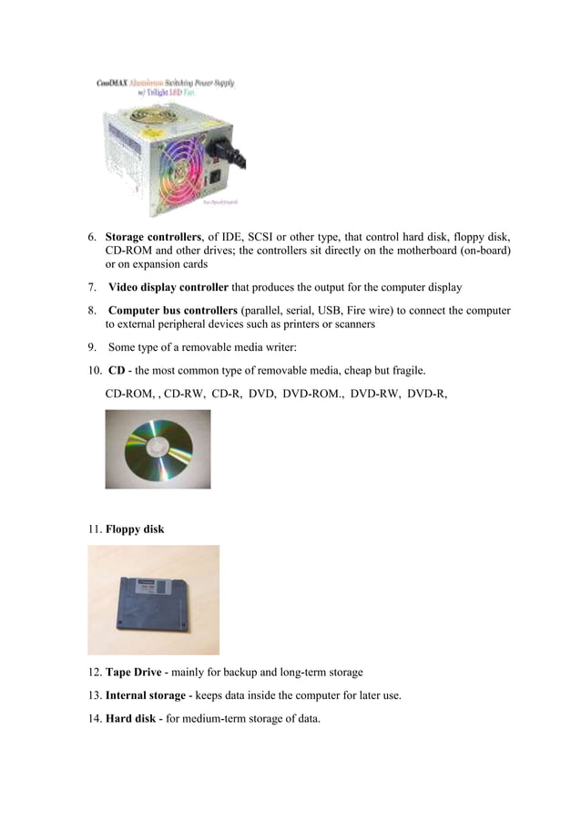 task1.doc | Computer Peripherals | Computing