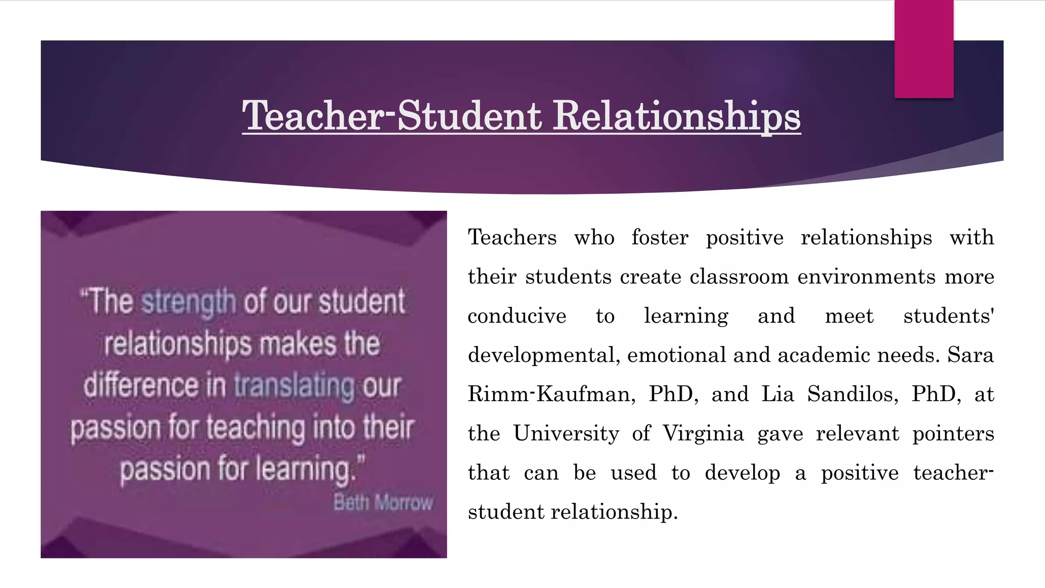 Developing Positive Relationships with Parents, Students and Other ...