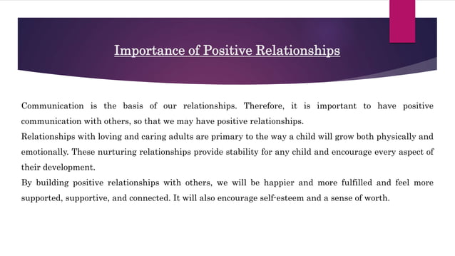 Developing Positive Relationships with Parents, Students and Other ...