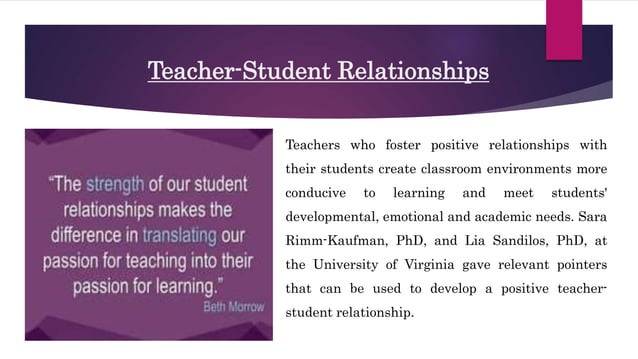 Developing Positive Relationships with Parents, Students and Other ...