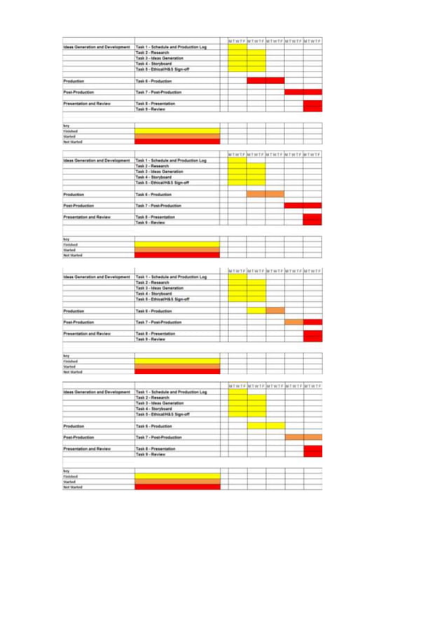 Task 1 schedule | DOCX