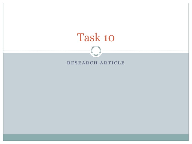 Task 10 | PPT