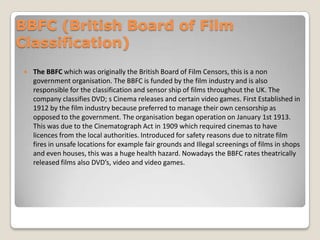 Task 11 – bbfc guidelines research | PPT