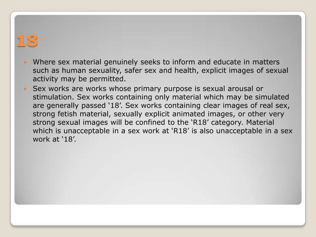 Task 11 – bbfc guidelines research | PPTX