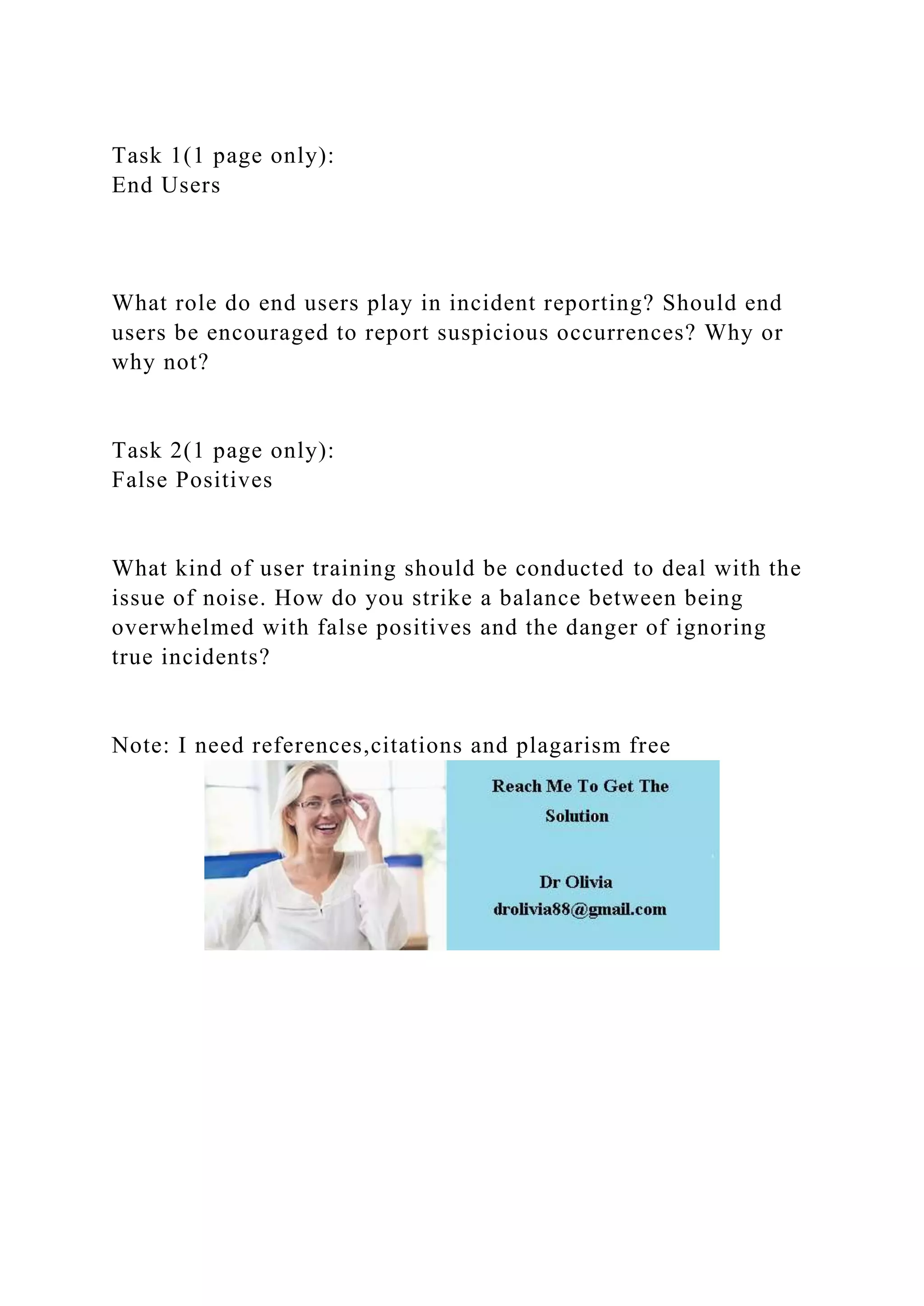 Task 1(1 page only)End UsersWhat role do end users play i.docx
