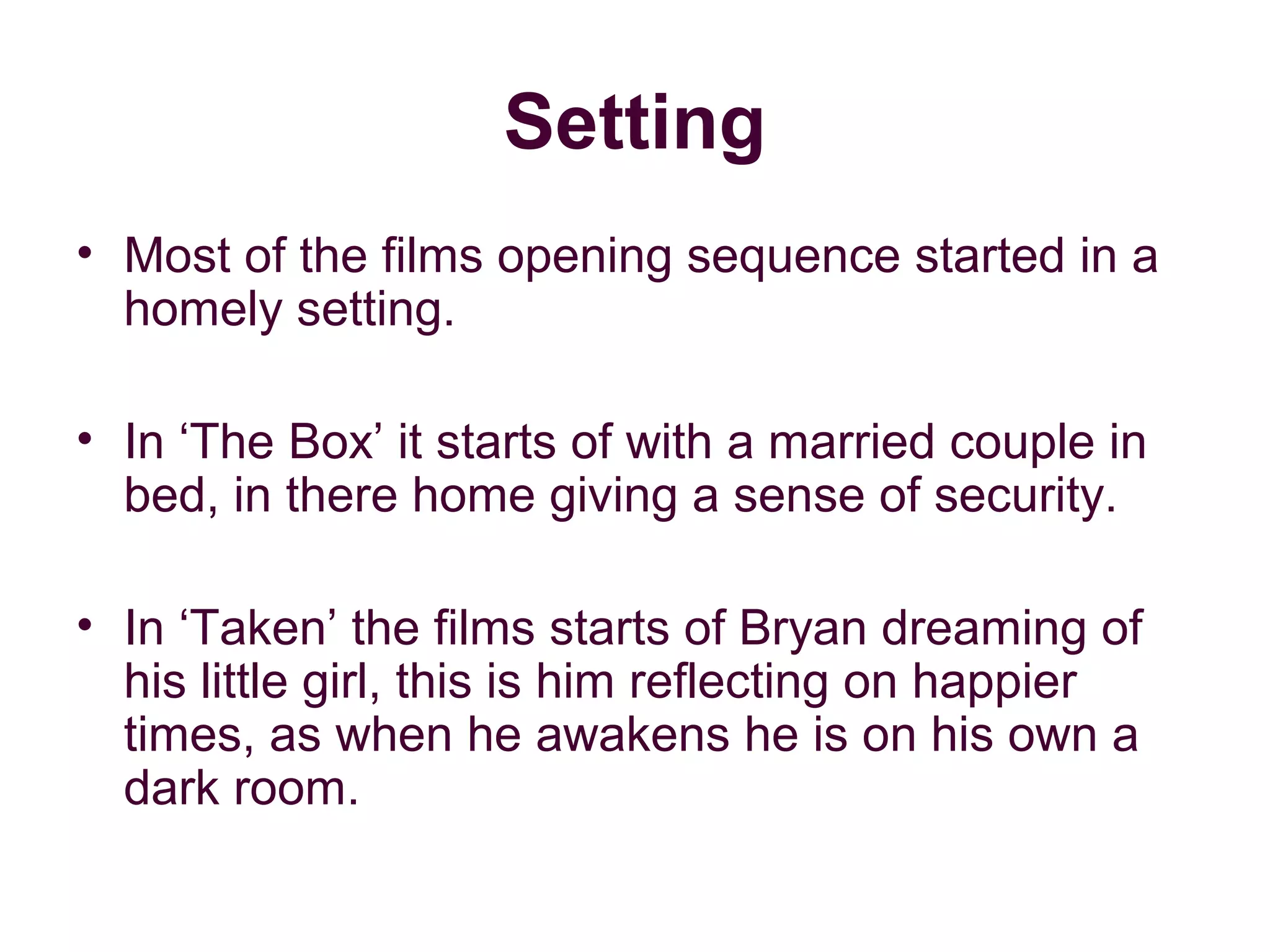Task 12 - Opening Sequence Analysis | PPT