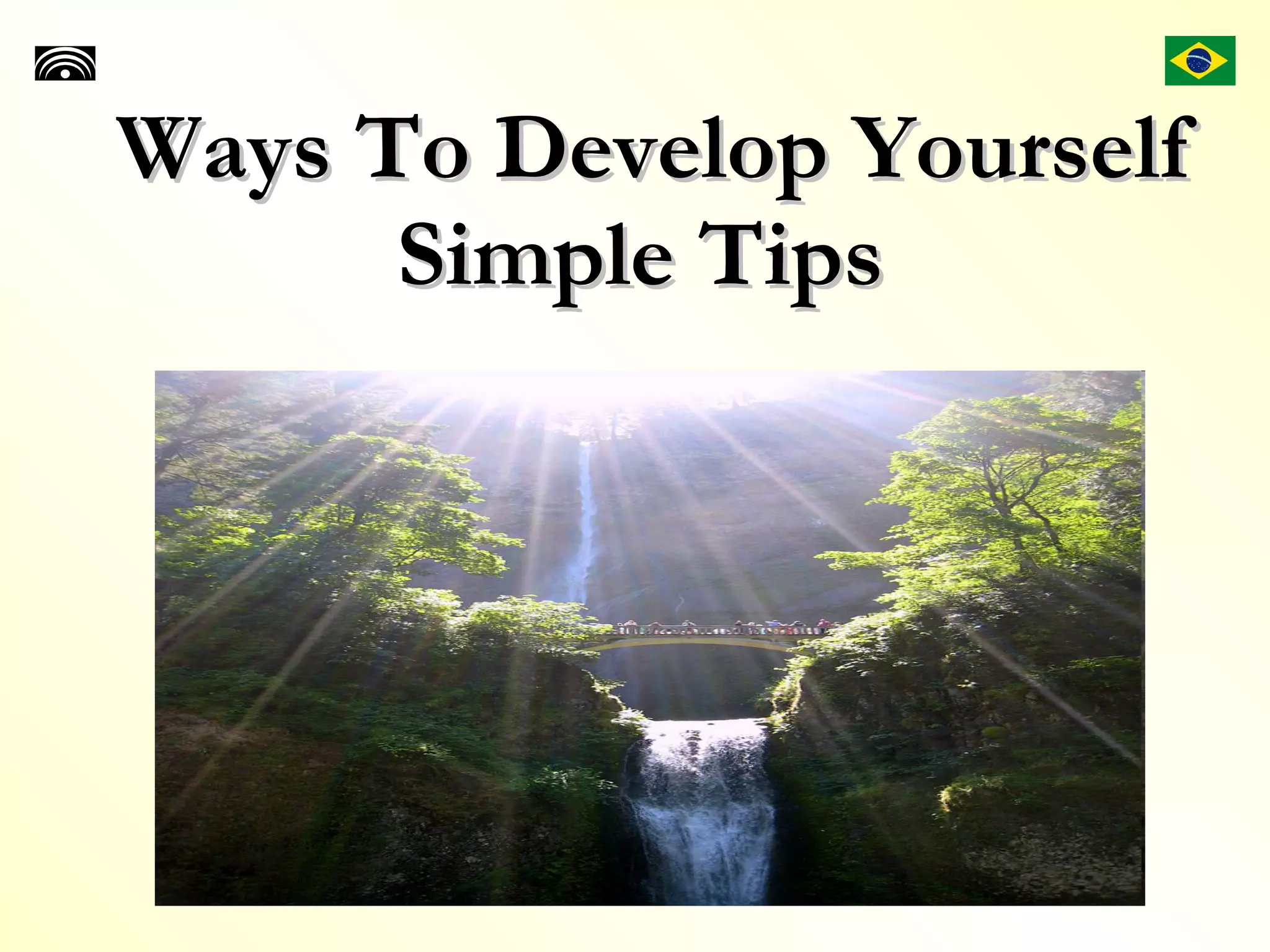 Ways To Develop Yourself | PPT