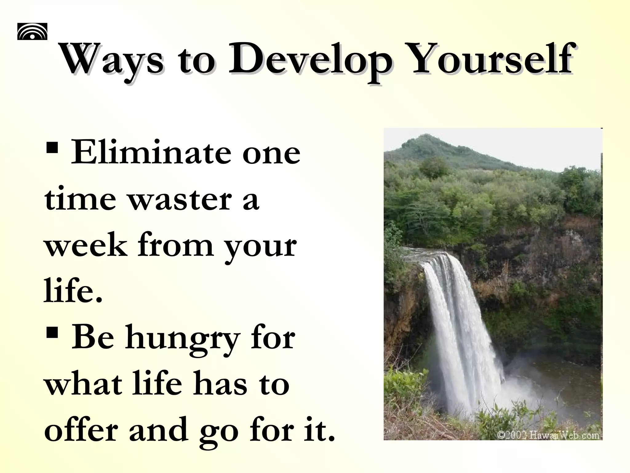 Ways To Develop Yourself | PPT