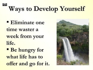 Ways To Develop Yourself | PPT
