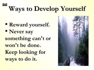 Ways To Develop Yourself | PPT