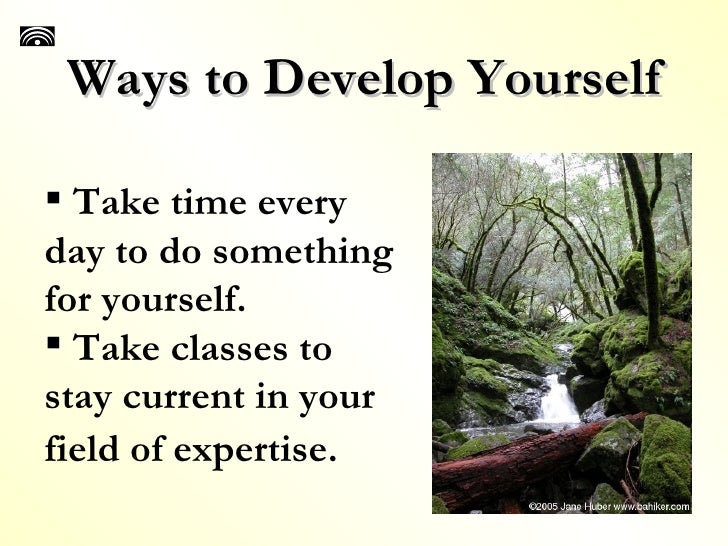 Ways To Develop Yourself