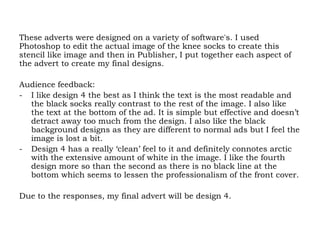 Task 14 – Draft of Magazine Advert | PPT