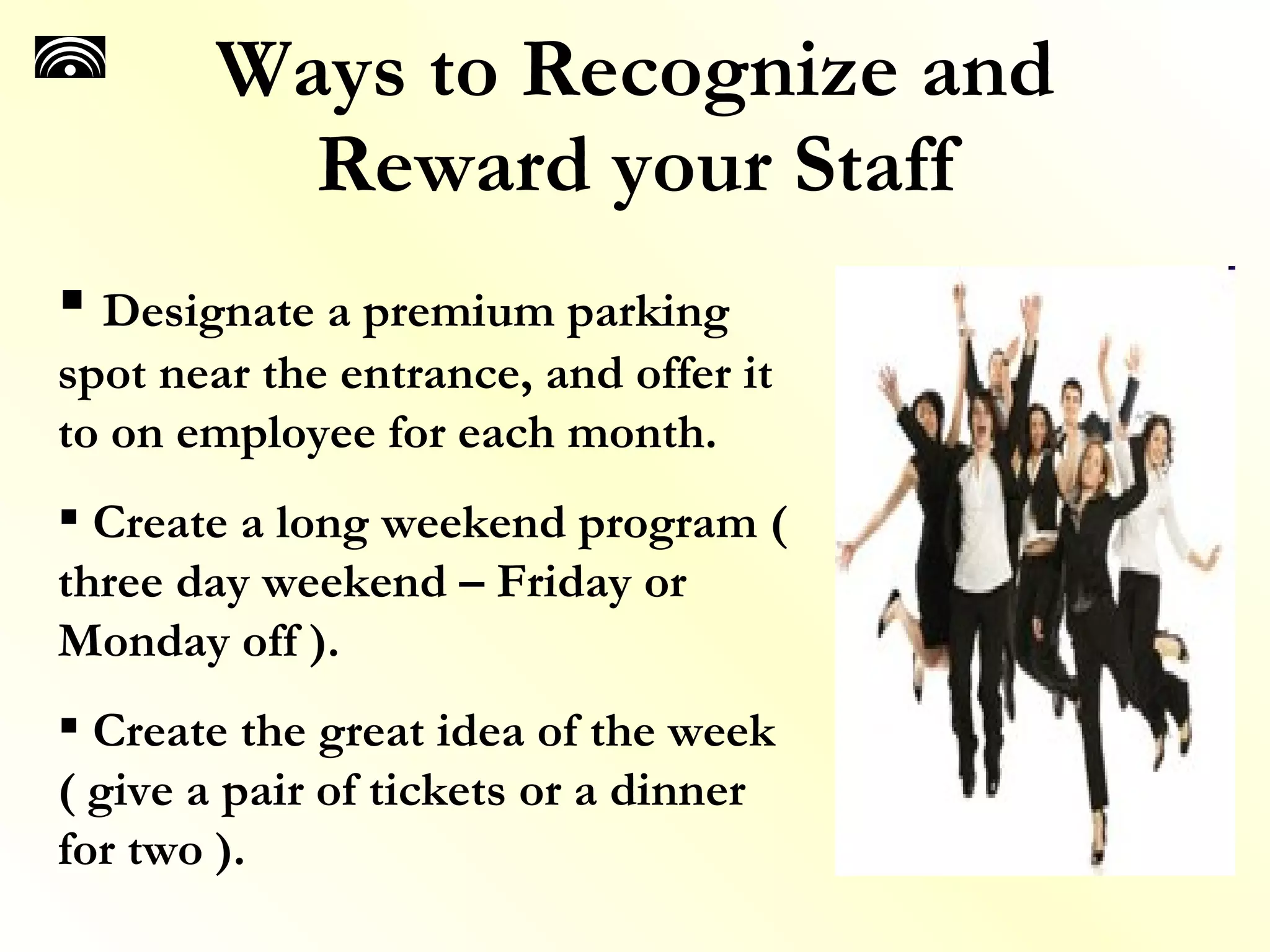 Ways to Recognize Your Staff | PPT
