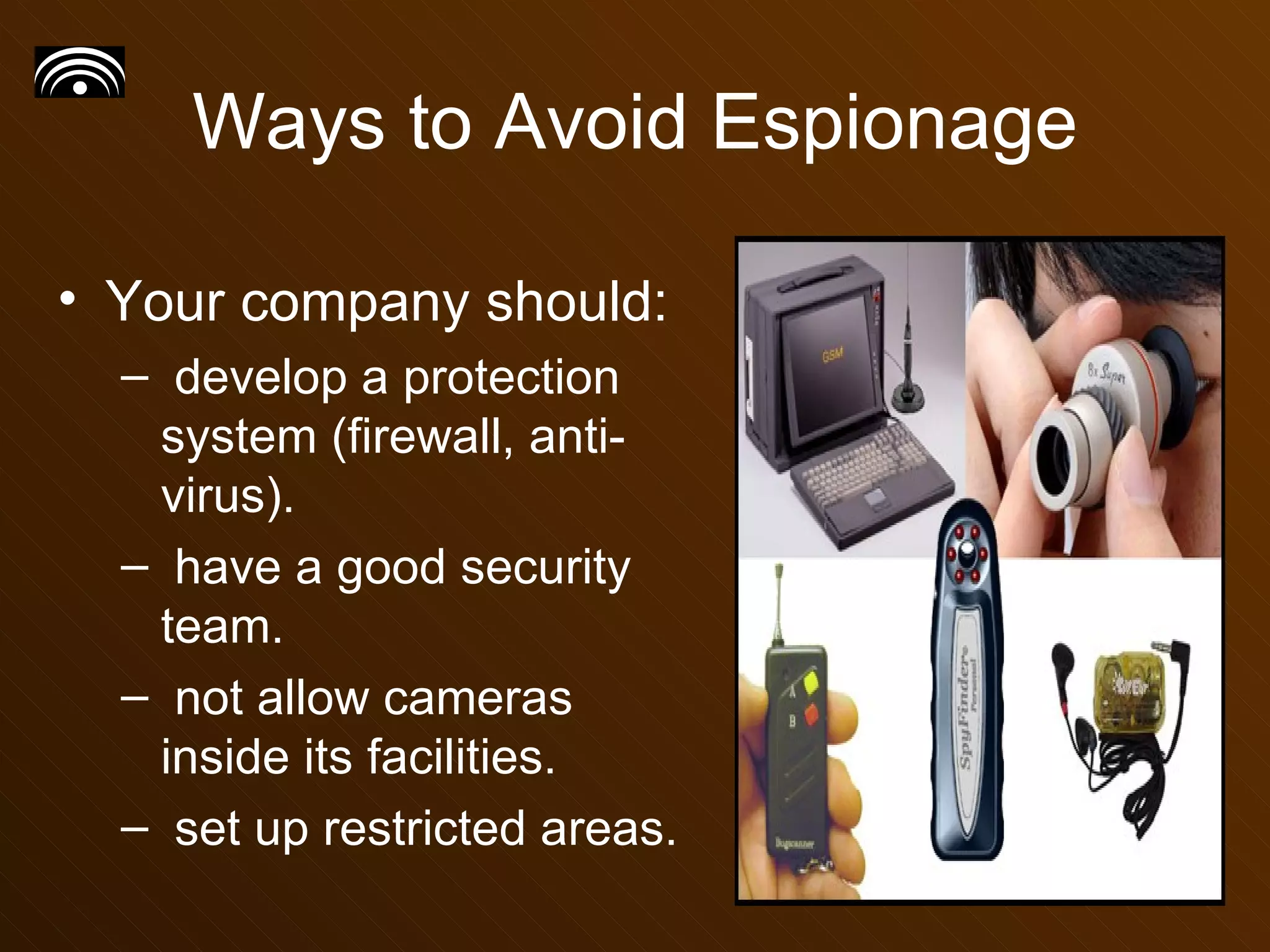 Industrial Espionage -Task 1596 | PPT